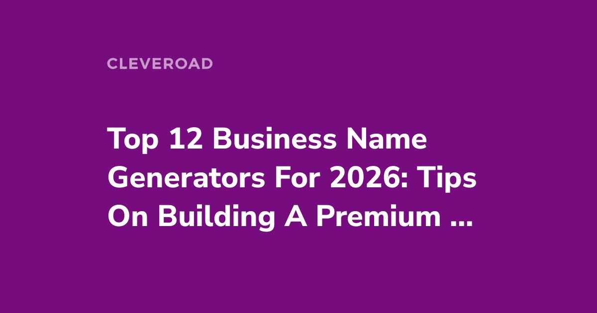 How To Create A Business Name Using Brand Name Generators