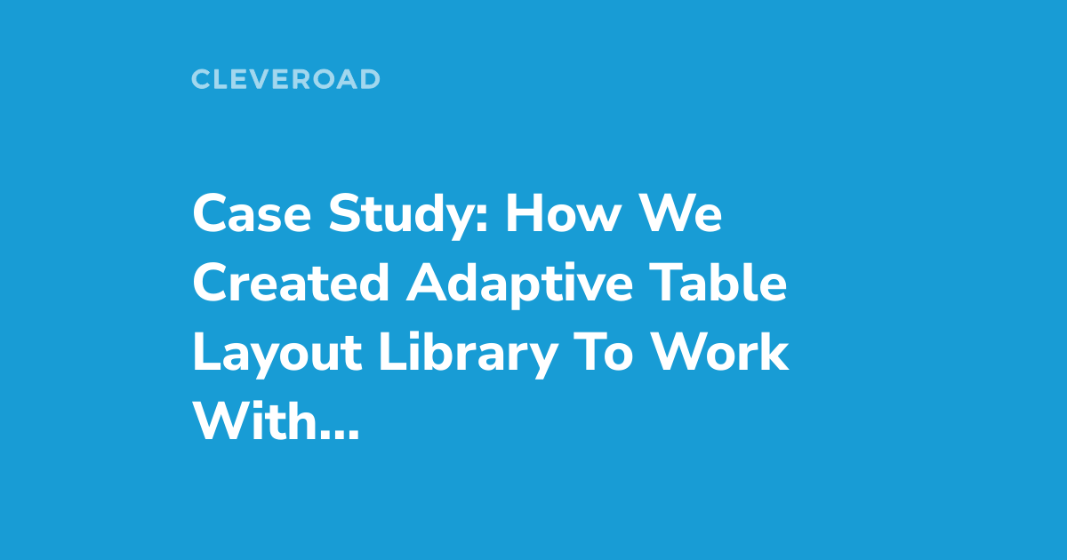 Use Our AdaptiveTableLayout Library To Work With CSV Files