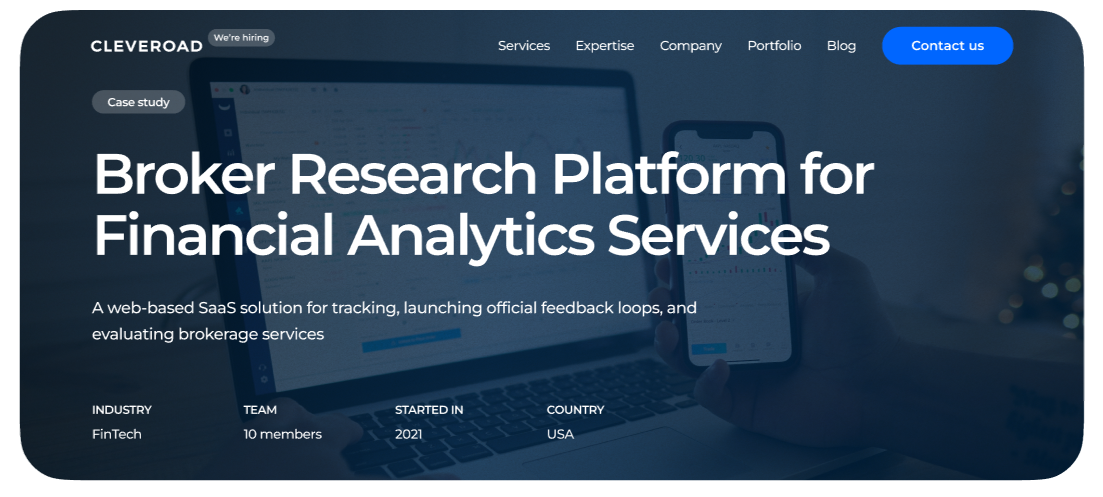 Cleveroad Case: Research Platform for Brokerage Services