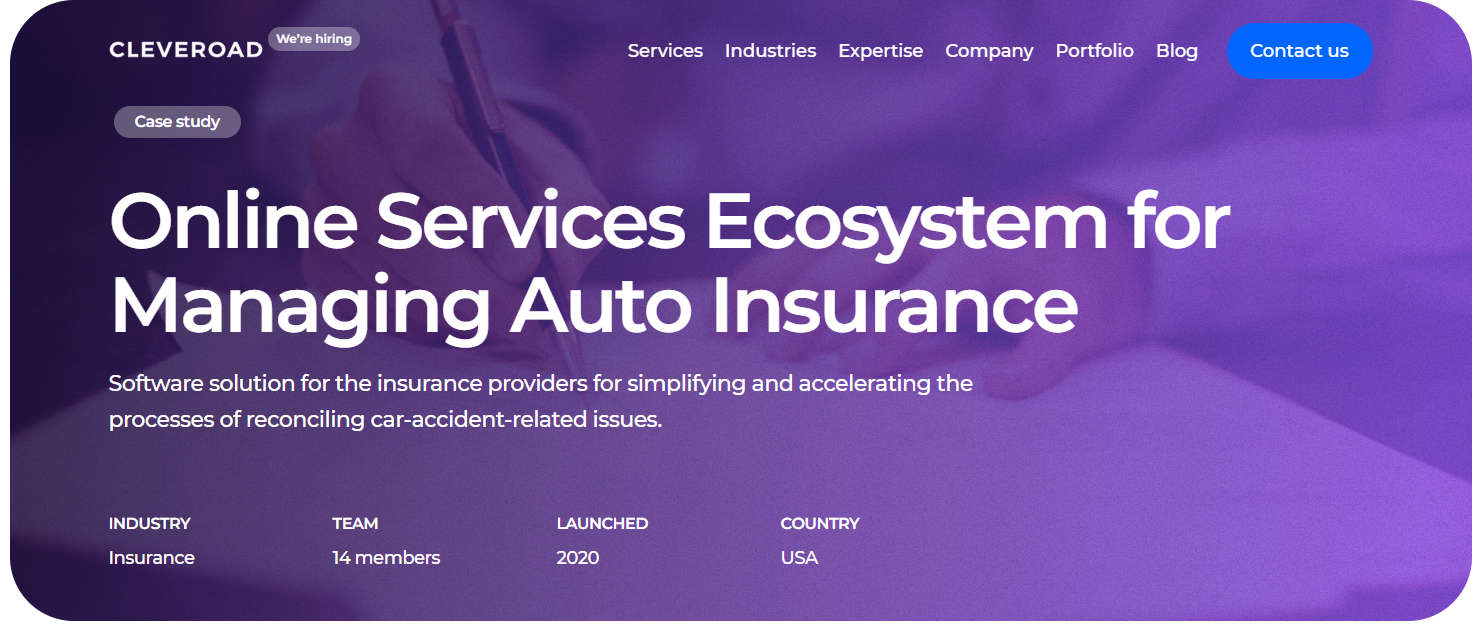 Insurance System For Vehicles Developed By Cleveroad