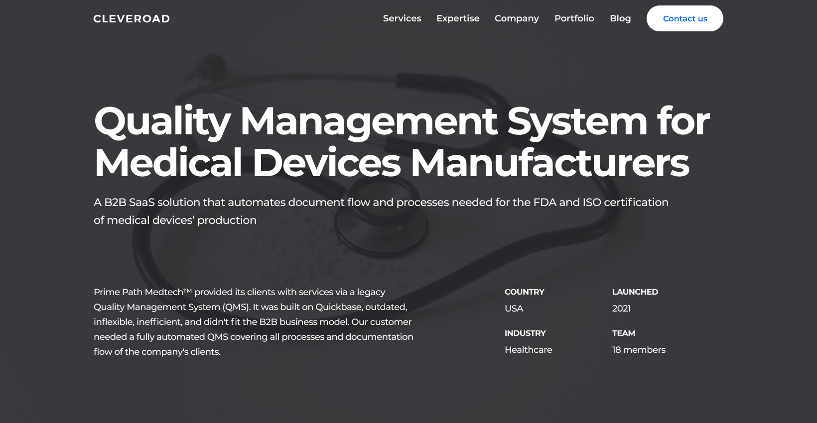 A Quality Management System for Healthcare | Medavice QMS