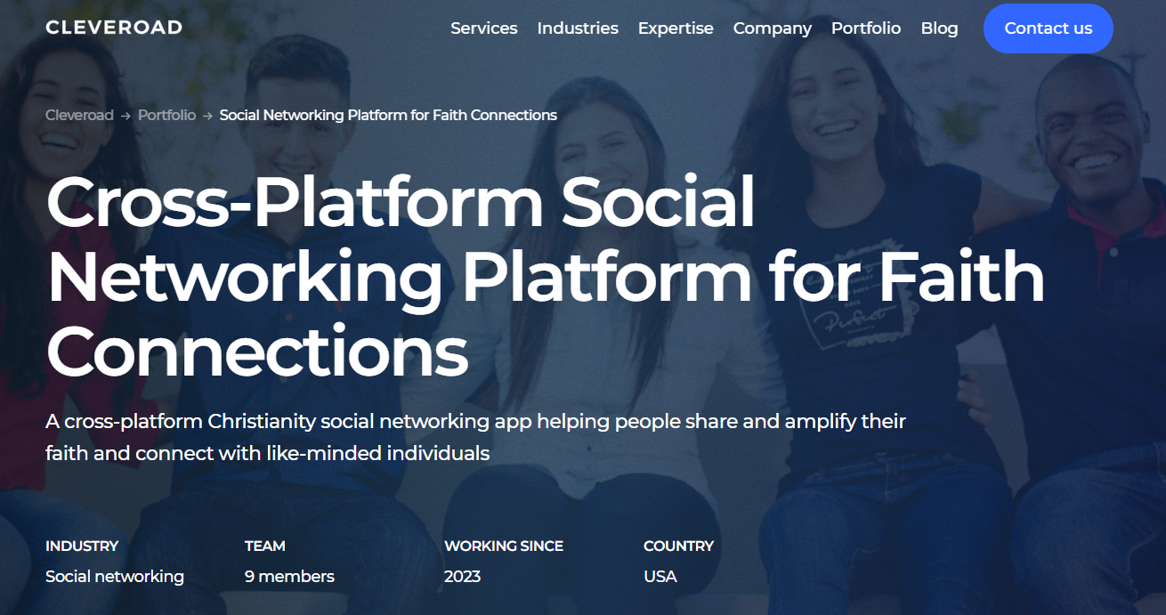 Cleveroad Success Story: Christian Social Networking Platform