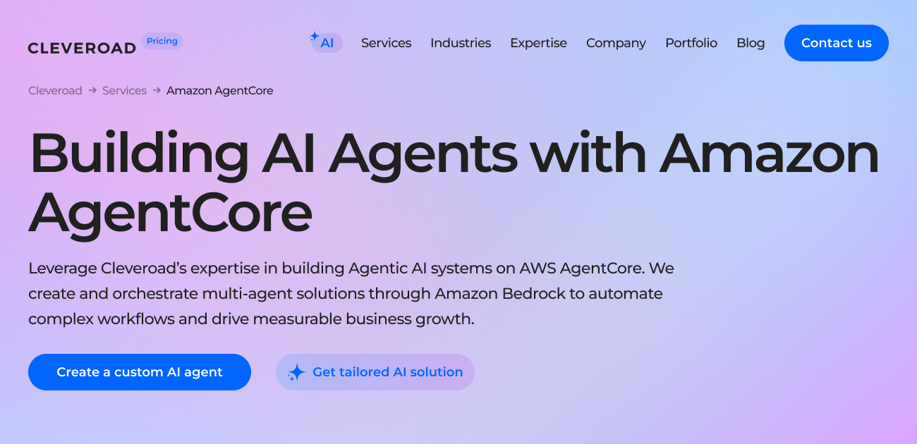 AI Agent Development with AWS AgentCore