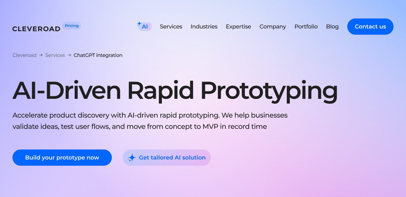 Fast Prototyping with AI for Accelerated Product Launch
