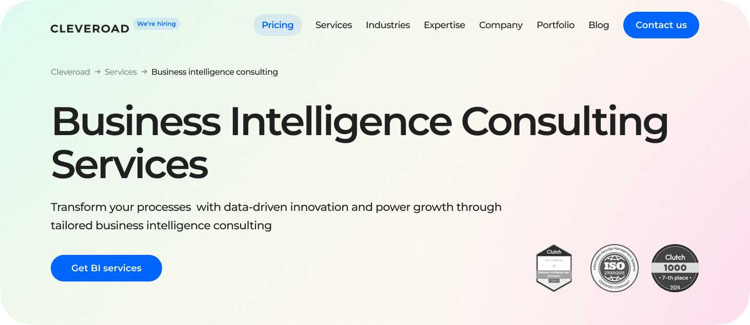 Business Intelligence Consulting and Analytics | Cleveroad