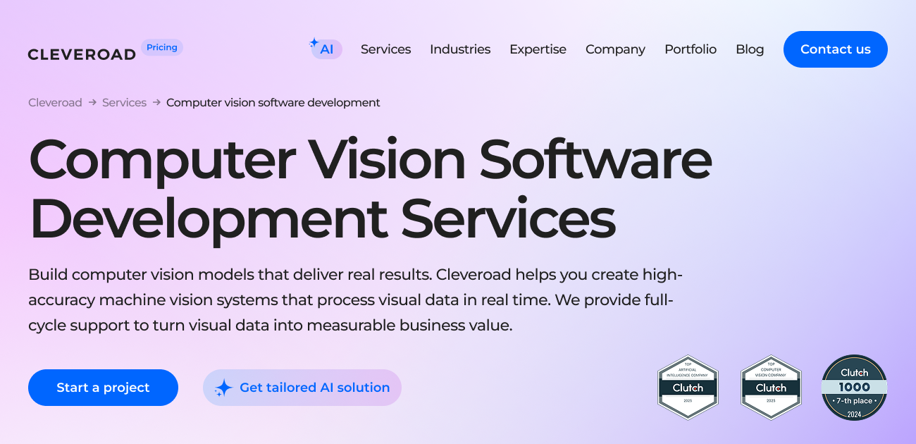 Computer Vision Software Development Company | Cleveroad