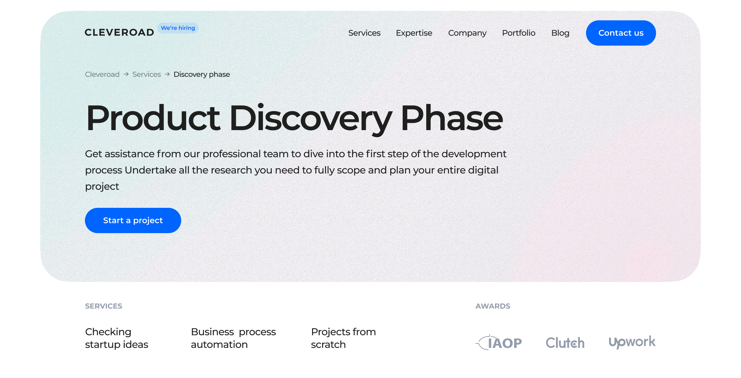 Discovery Phase in Software Development and Its Process