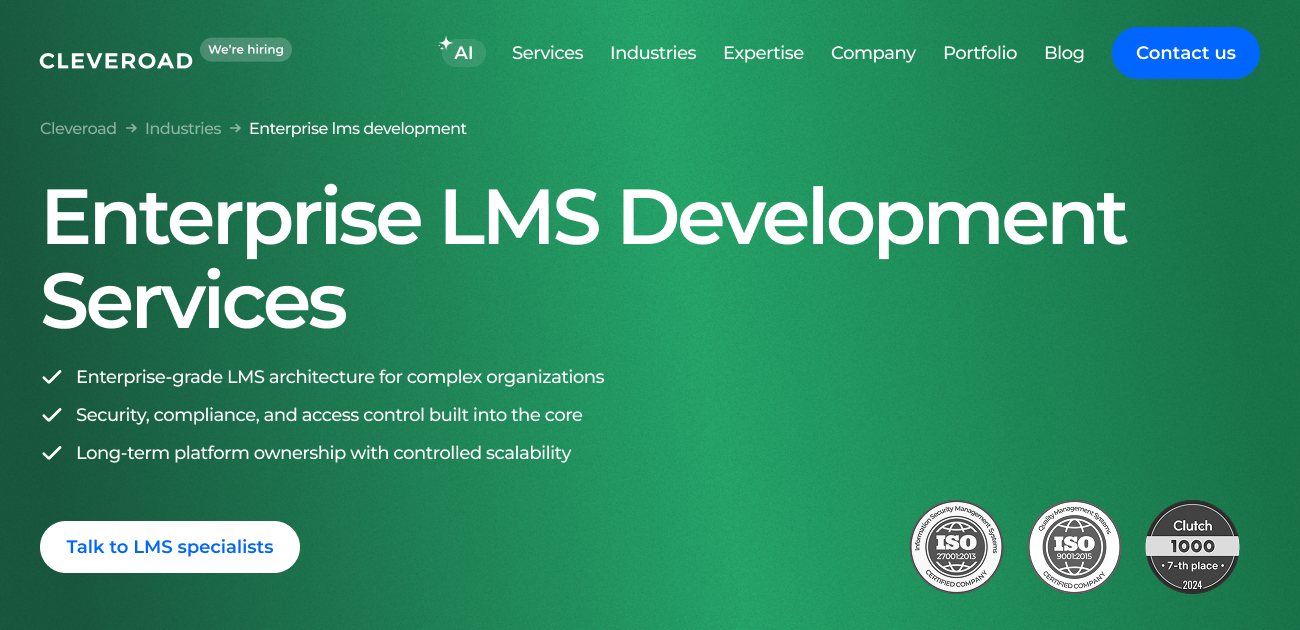 Enterprise LMS Development Company | Cleveroad