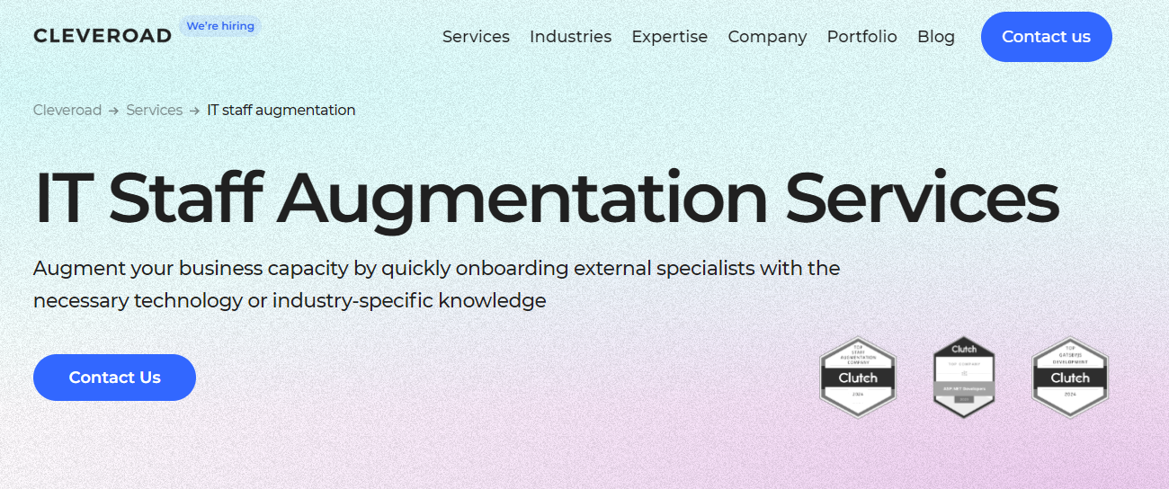 IT Staff Augmentation Services for Tech Needs | Cleveroad