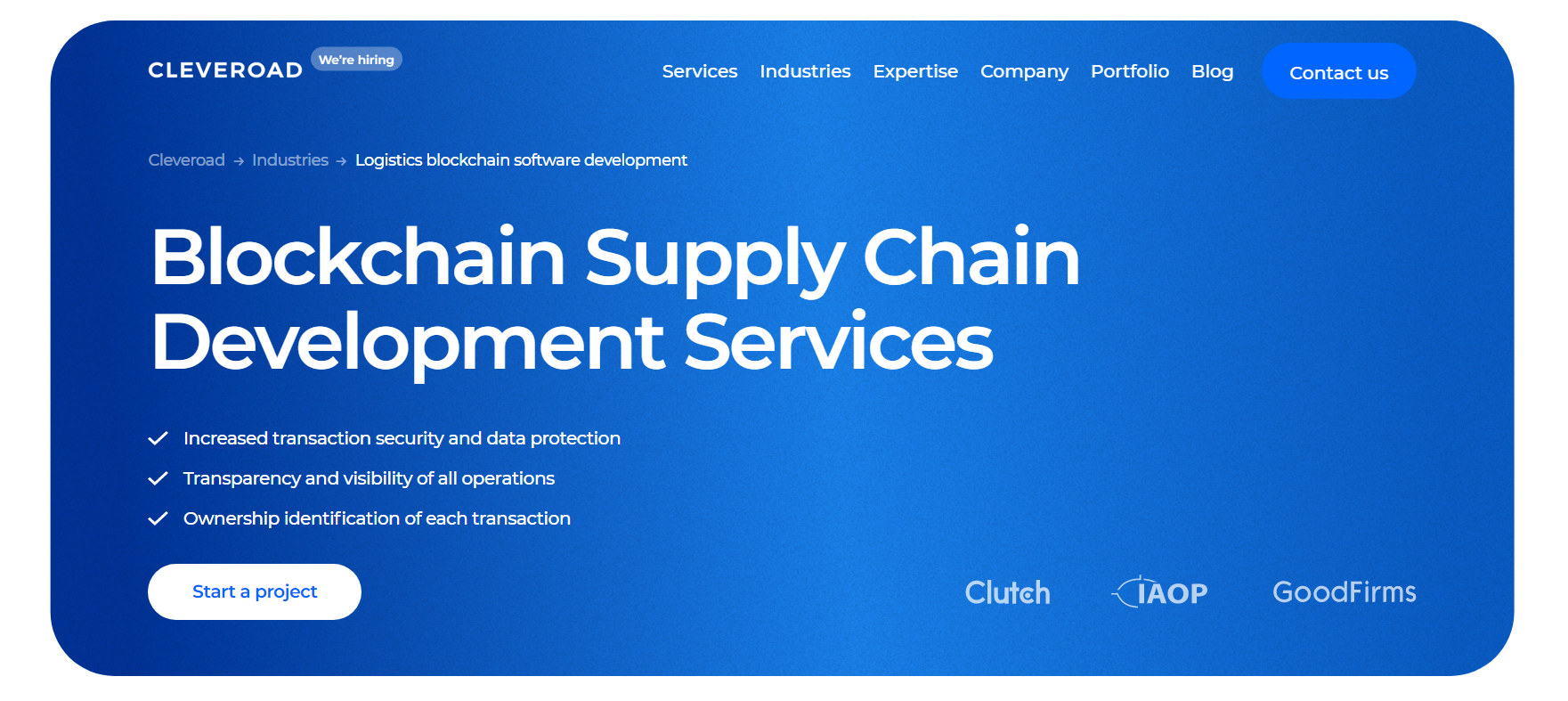 Blockchain Supply Chain Development Company | Cleveroad