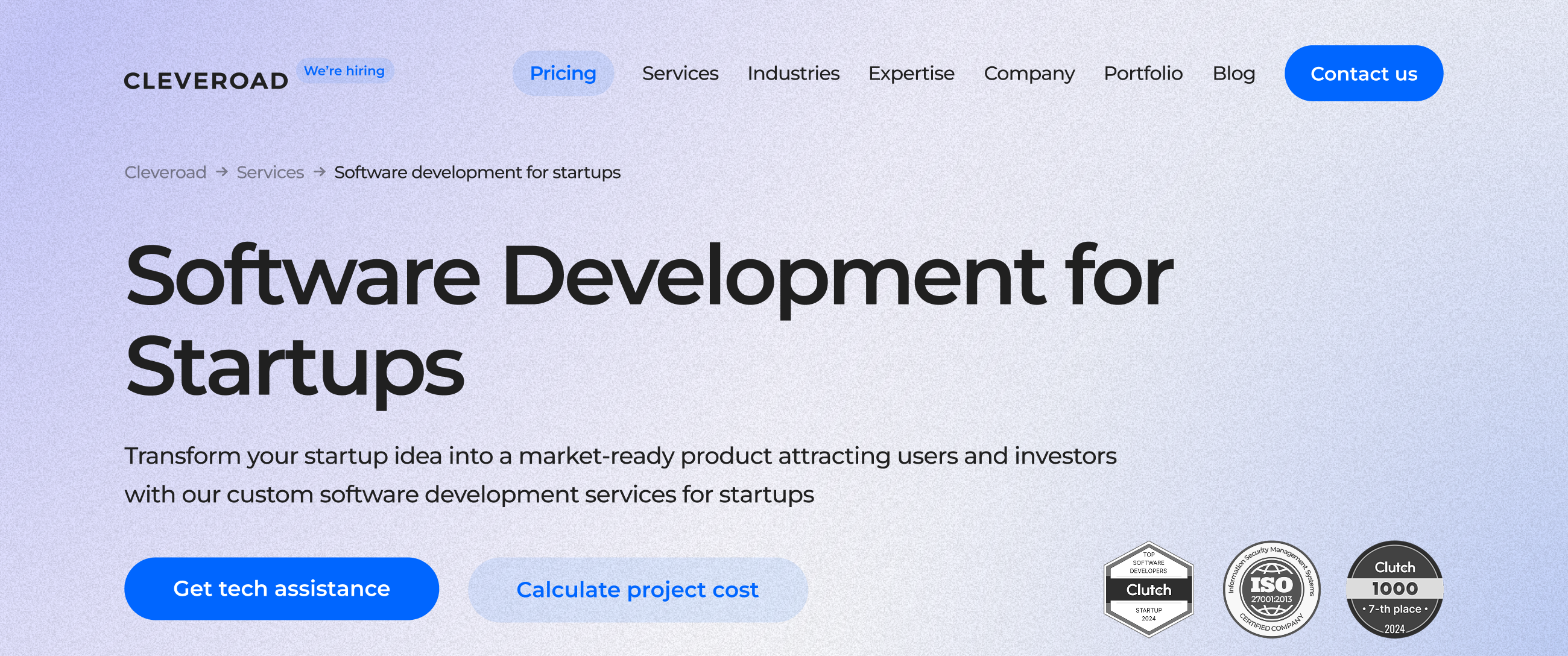 Reliable Software Development Services for Startups