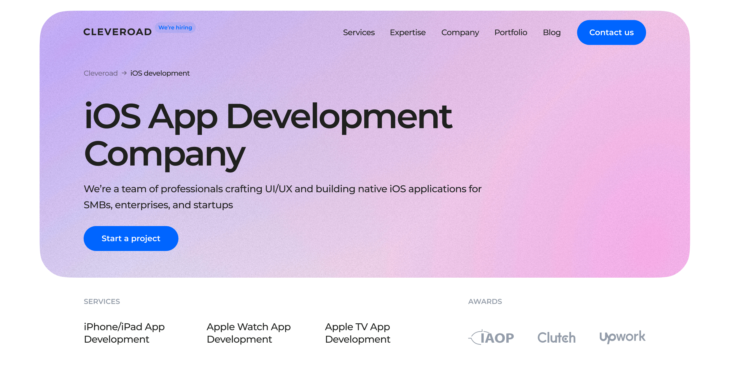iOS App Development Company — Cleveroad