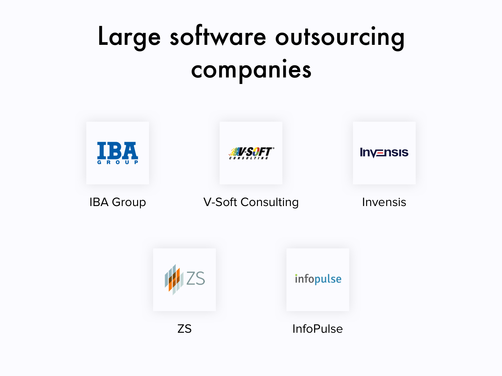 Top Outsourcing Software Development Companies By Their Size Top Outsourcing Software Development Companies By Their Size