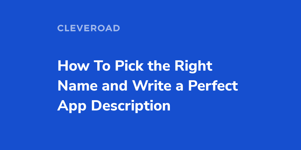How to Create an App Title and Description