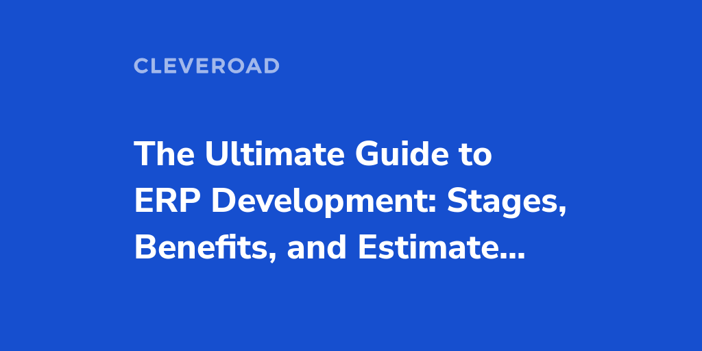 ERP Software Development for Businesses: All Steps Explained