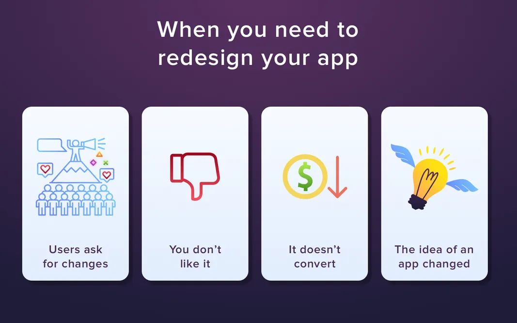 Mobile App Redesign and Its Influence on Your App Conversion