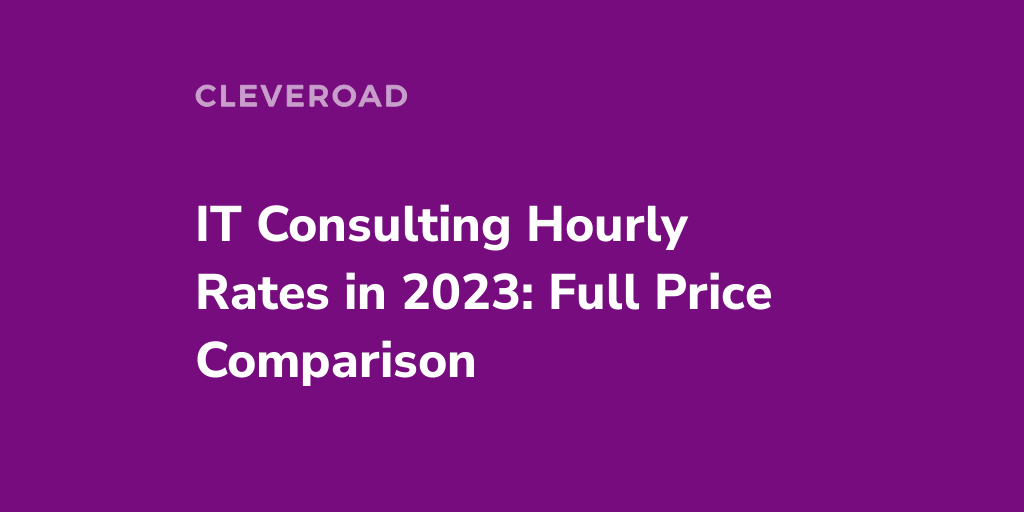 IT Consulting Hourly Rates By Country and Specialization