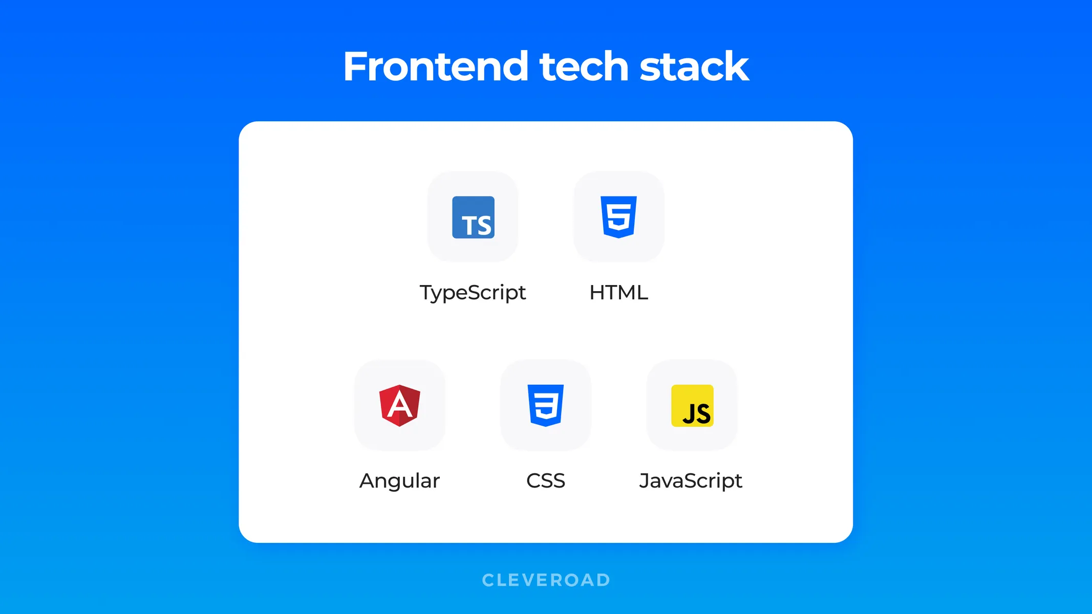 Technology Stack for Web Development of Your Project