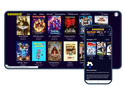 A video streaming platform | Blockbuster